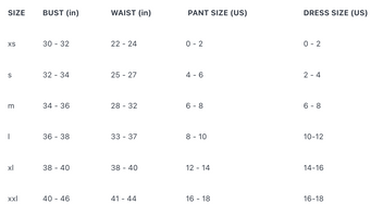sizing guide – Knight Swim